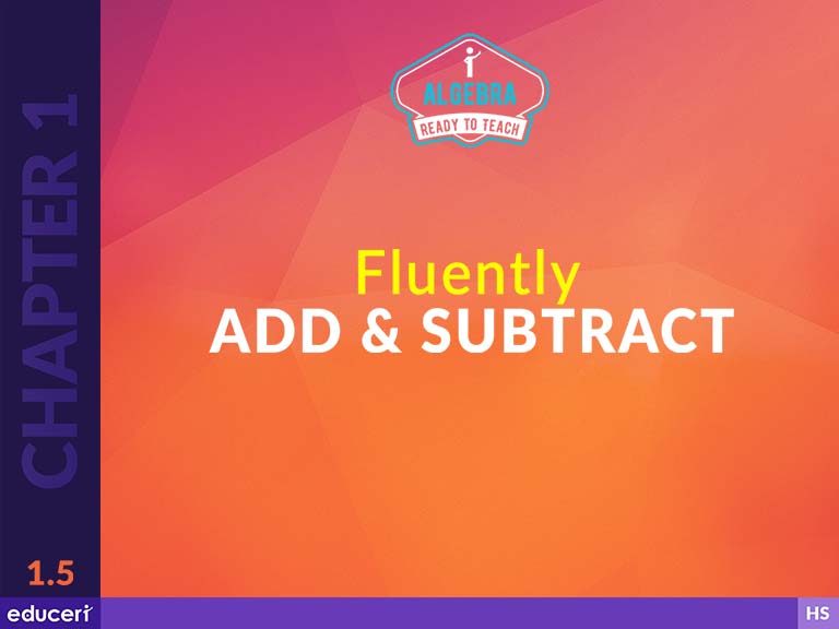 Fluently Add And Subtract Lesson Plans