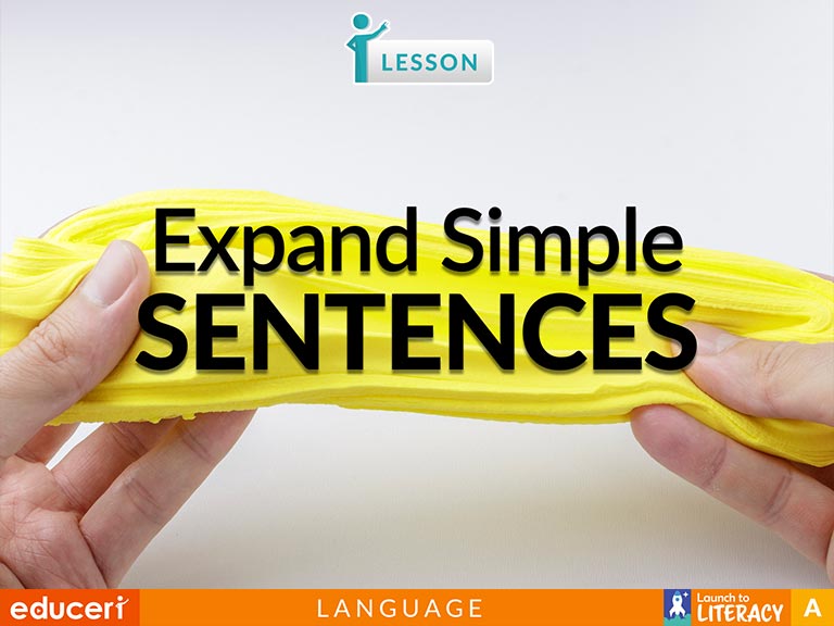 Expand Simple Sentences Lesson Plans