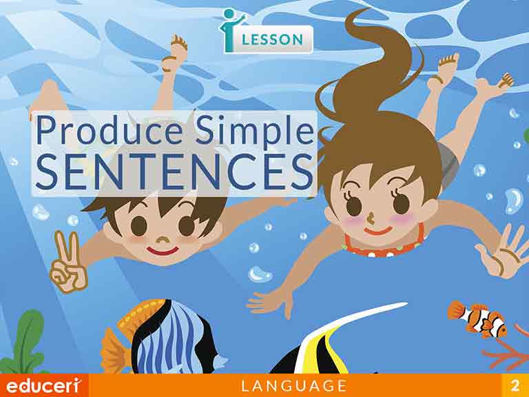 Produce Simple Sentences Lesson Plans